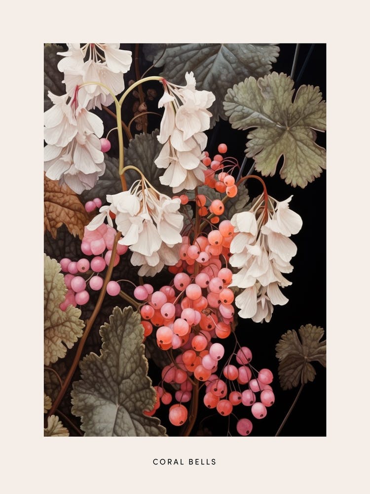 Flower Illustration Coral Bells 4 Poster Art Print by Botanic Studio – Fy!