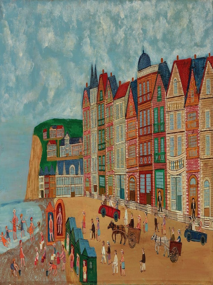 Houses On The Beach Art Print by botros zaki – Fy!