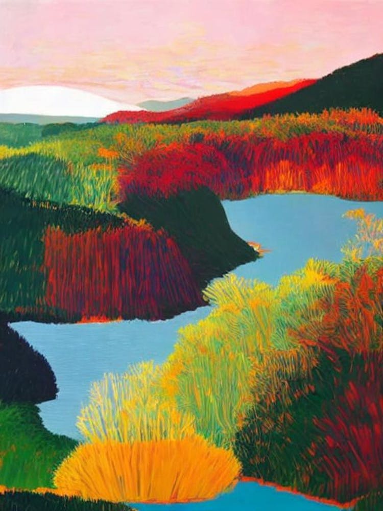 Canaima National Park Venezuela Abstract Colourful Art Print by ...