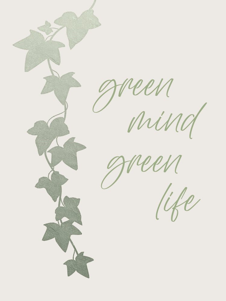 Green Mind - Green Life Art Print by Fy!