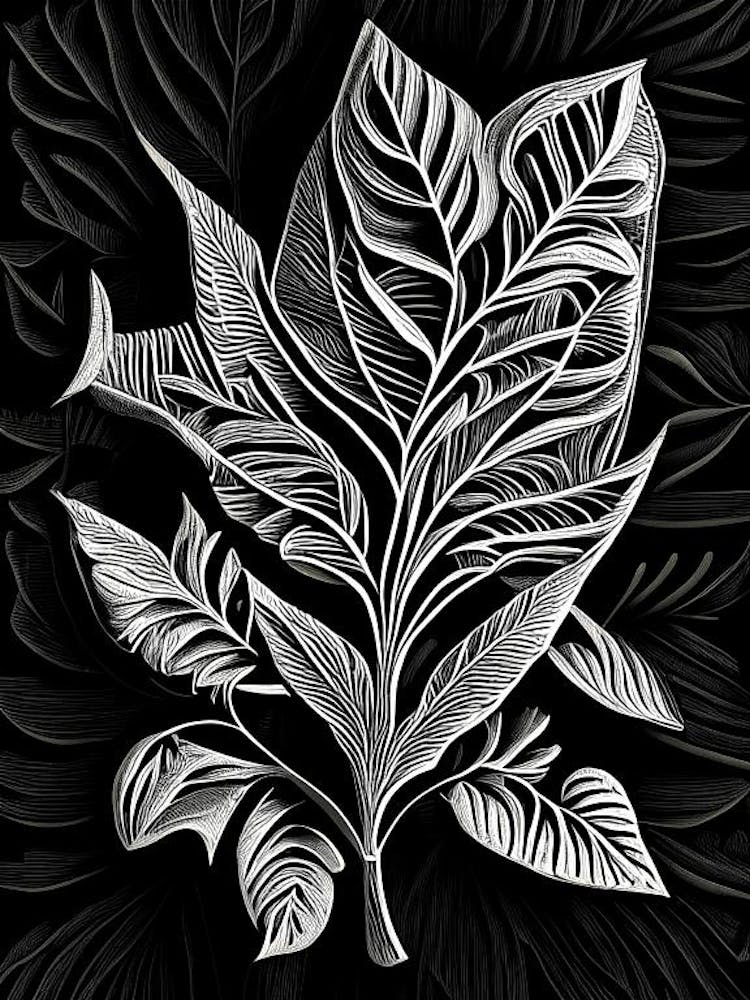 Olive Leaf Linocut 3 Art Print by Leaf & Stem Studio – Fy!