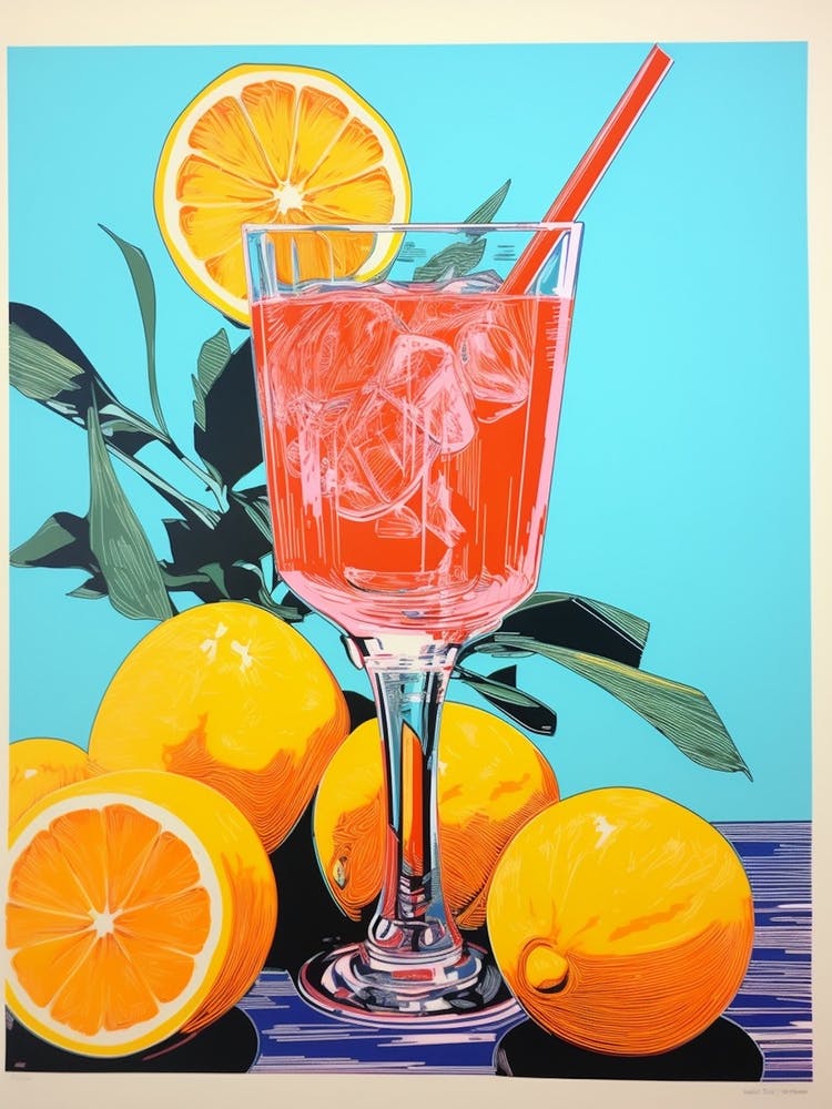 Aperol Colour Pop 2 Art Print by PopArt Pals – Fy!