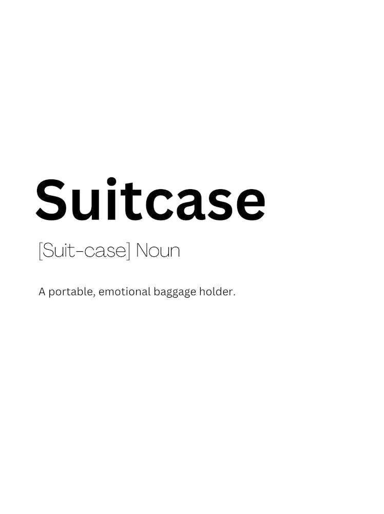 Suitcase Definition Meaning Art Print by Kaigozen – Fy!