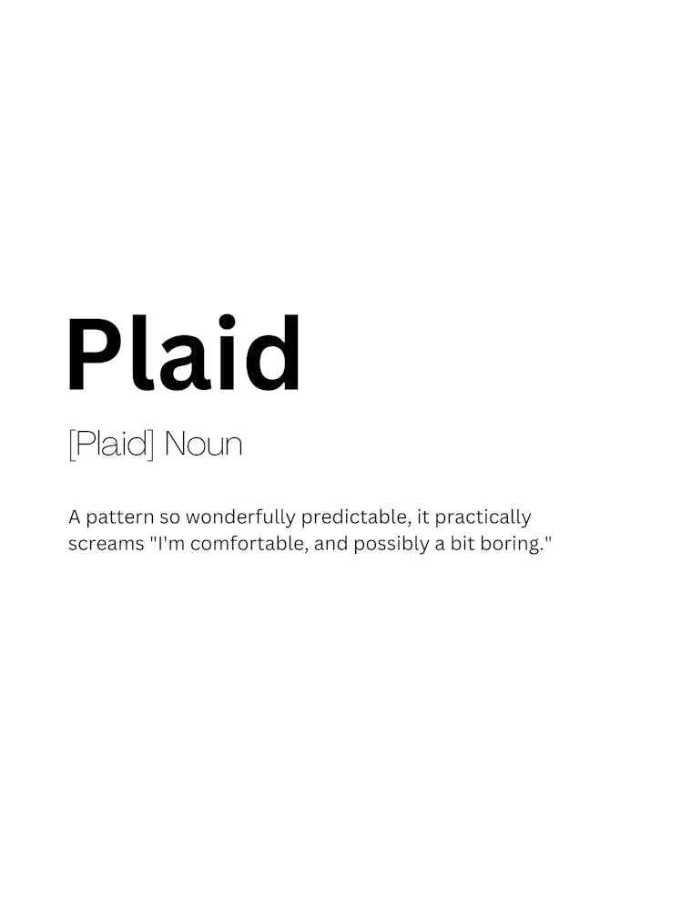 Plaid Definition Meaning Art Print by Kaigozen – Fy!