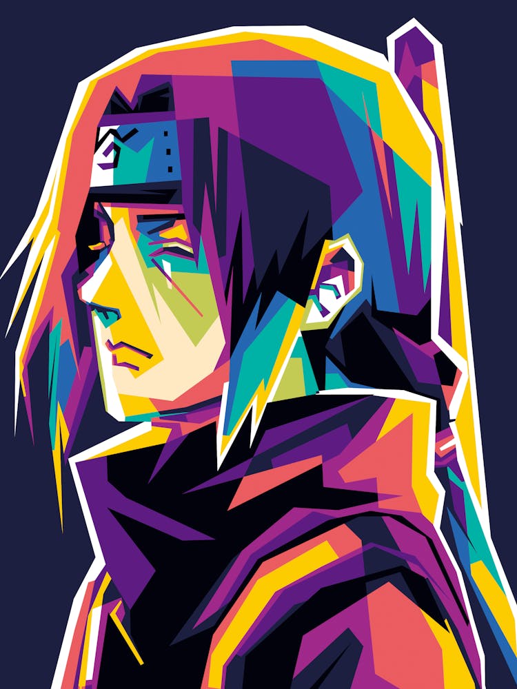 Itachi Anime Wpap 1 Art Print by Saidisay – Fy!