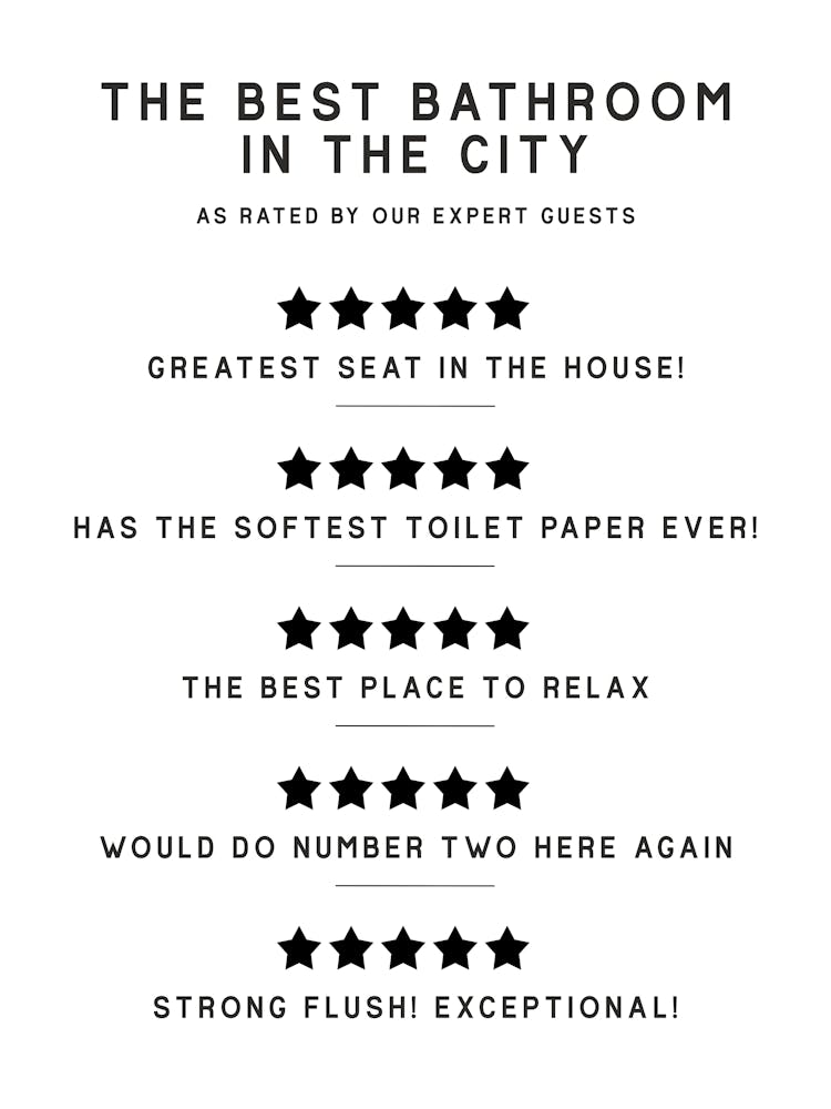 Bathroom Ratings Art Print by KIKIANDNIM – Fy!