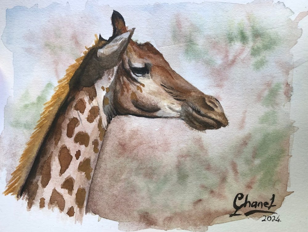 Giraffe Tone Art Print by Chanel Louise Gardner – Fy!