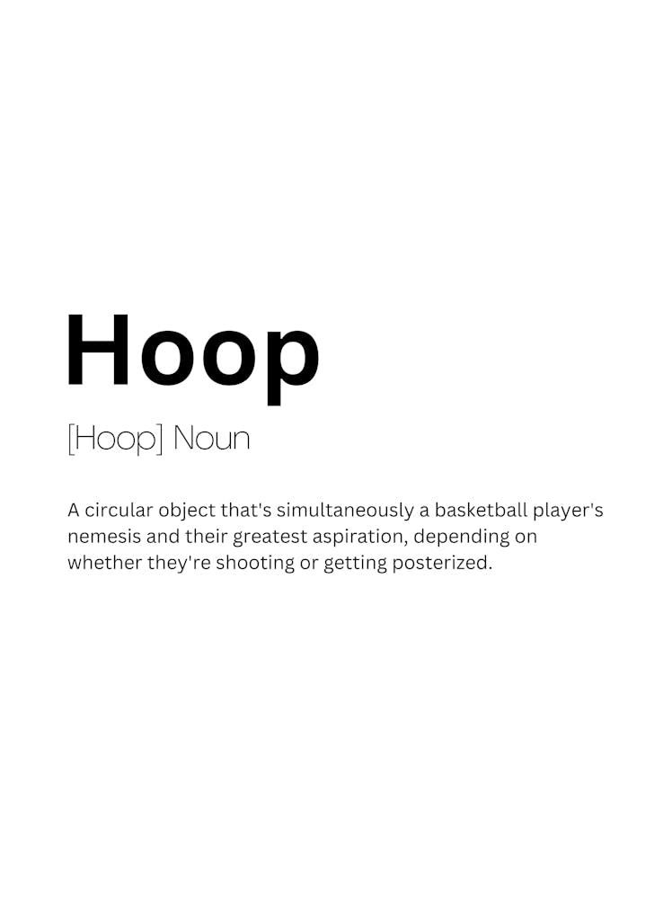 Hoop Definition Meaning Art Print by Kaigozen – Fy!