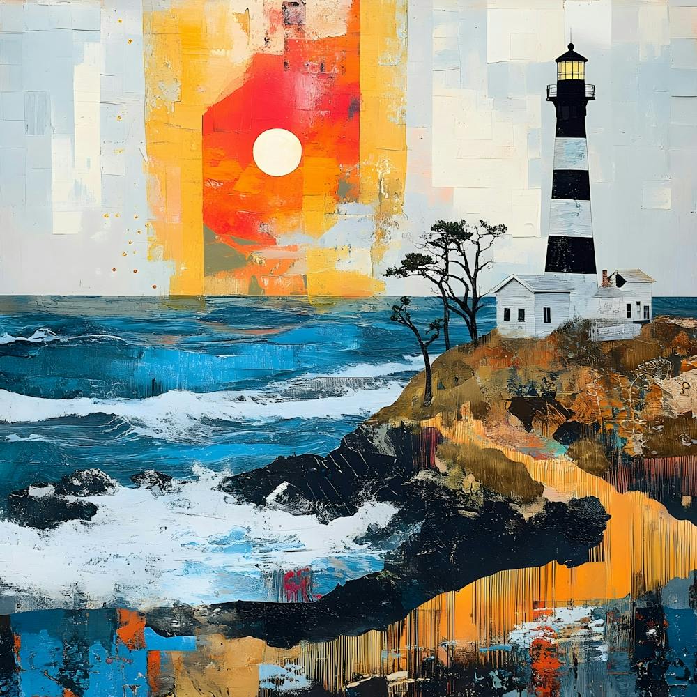 Contemporary Lighthouse 2 Art Print by S.K. Coghlan – Fy!
