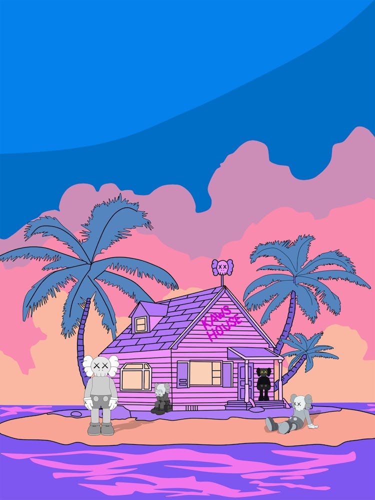 House On The Beach kaws Art Print by Setia Kicks – Fy!