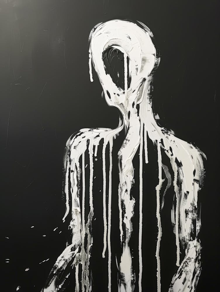 Dripping Man Art Print by Moving Clouds Art – Fy!