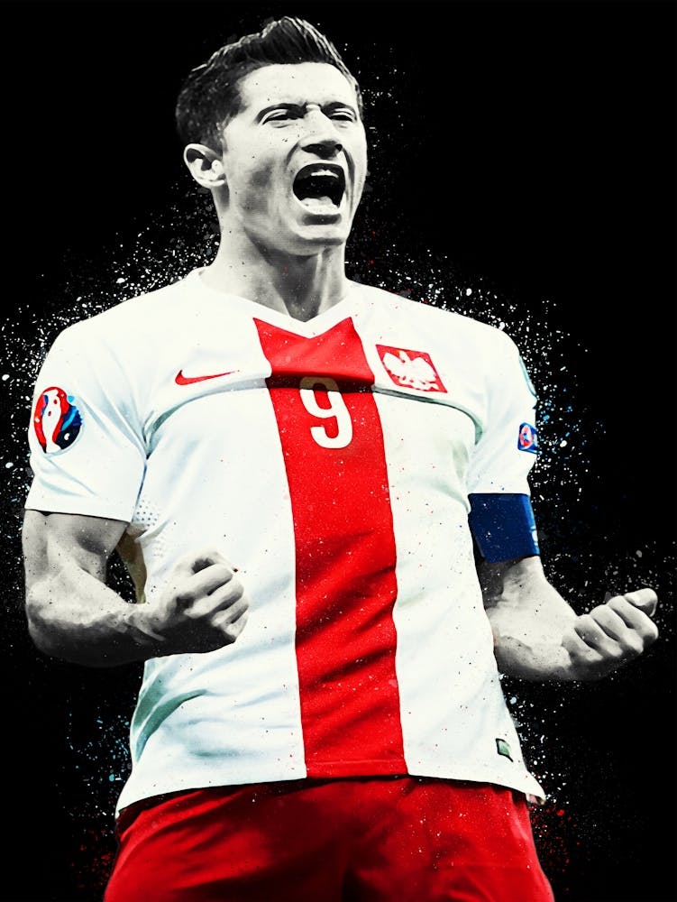 Robert Lewandowski Art Print by SonDavid – Fy!