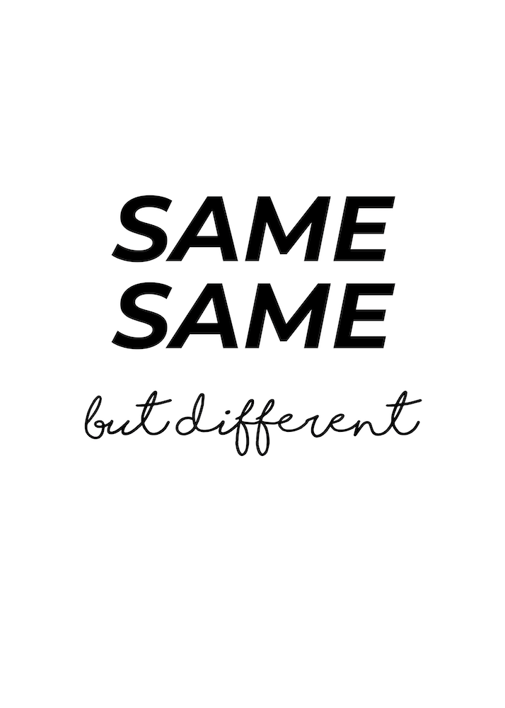 Same Same But Different Art Print by Scandinavian Design – Fy!