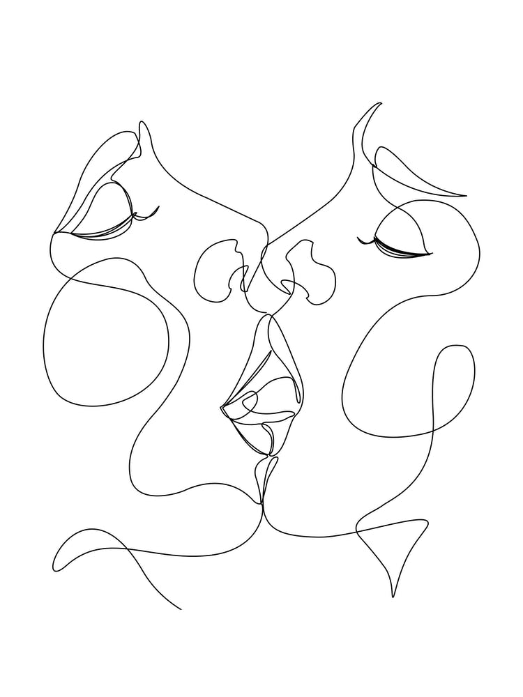 Deeply Kiss Art Print by Doriscici Art – Fy!