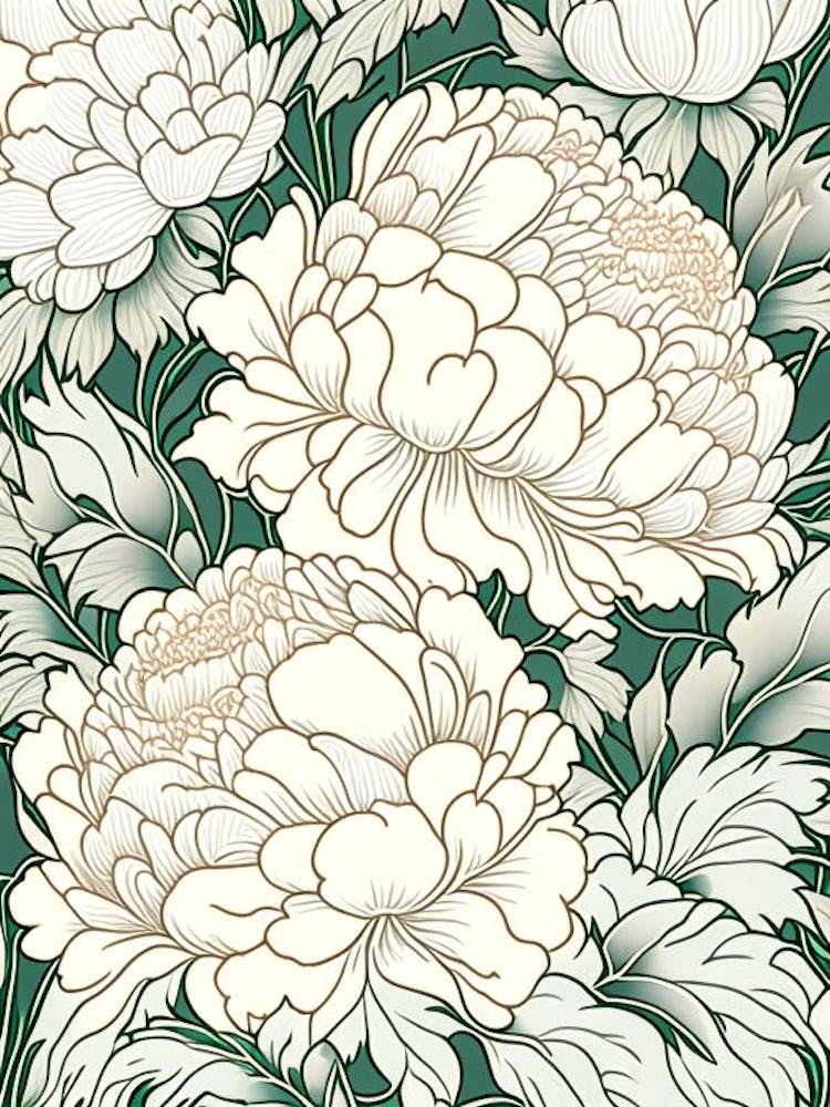 Alexander Fleming Peonies 2 Drawing Art Print by Petal Peonies – Fy!