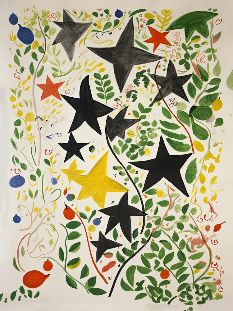 Starfruit Fruit Drawing 1 Art Print by Colourful Harvest – Fy!