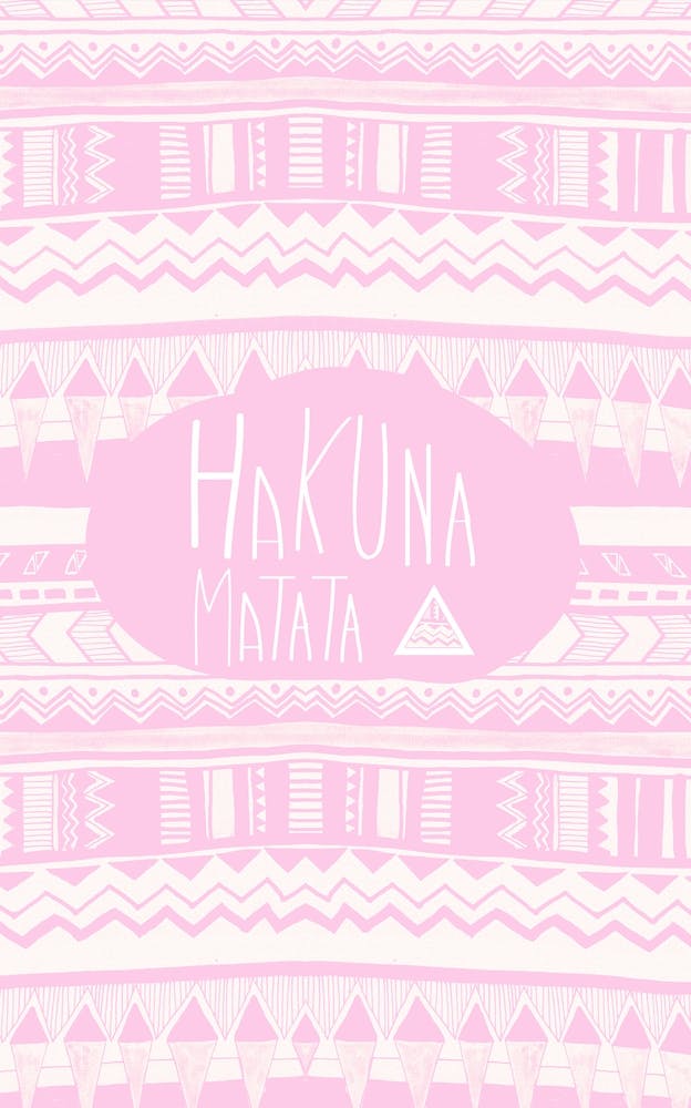 Hakuna Matata Pink Art Print by Vasare Nar – Fy!