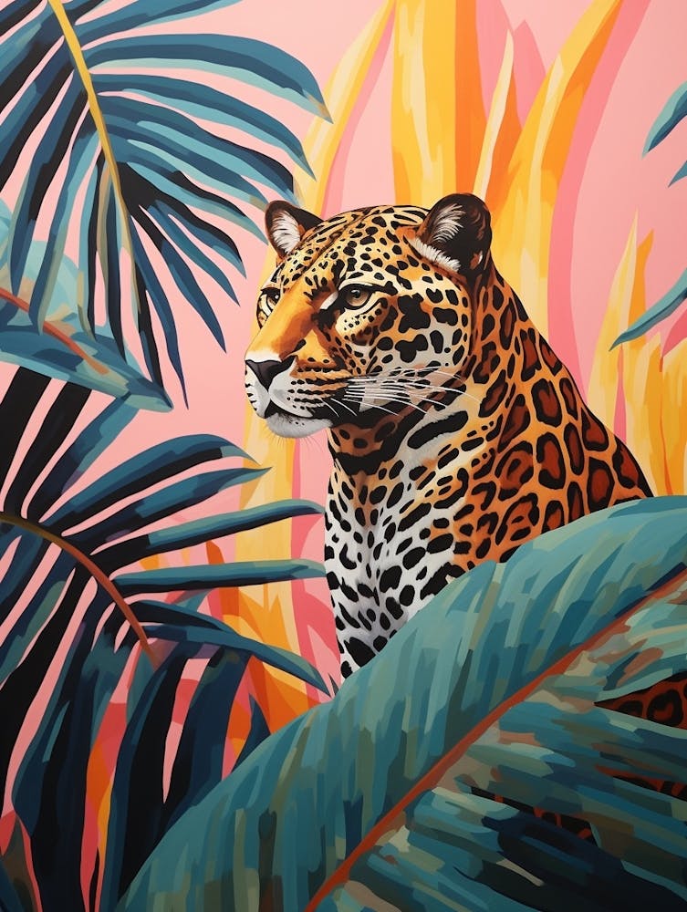 Leopard 4 Tropical Animal Portrait Art Print by Tropic of Eden – Fy!