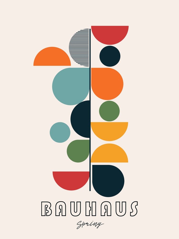 Bauhaus Spring Art Print by Cats & Dotz – Fy!