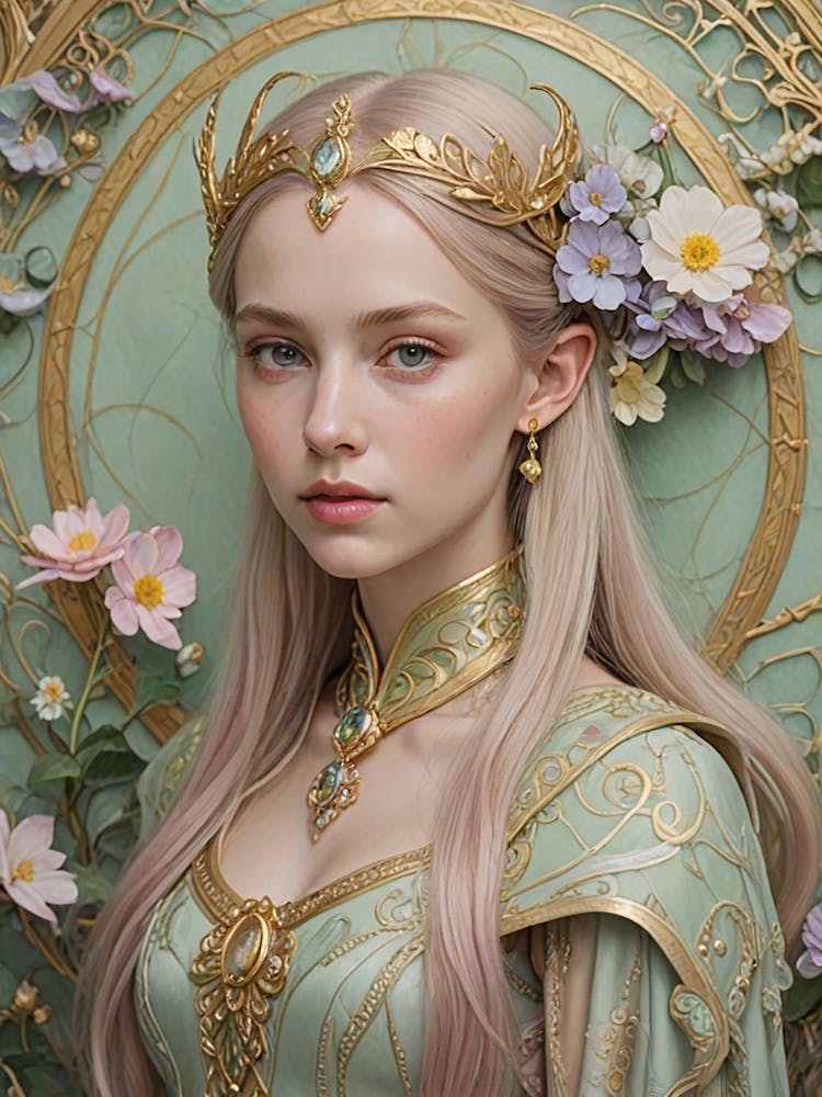 Fairytale Flower Princess Art Print by Daydream Pacific – Fy!