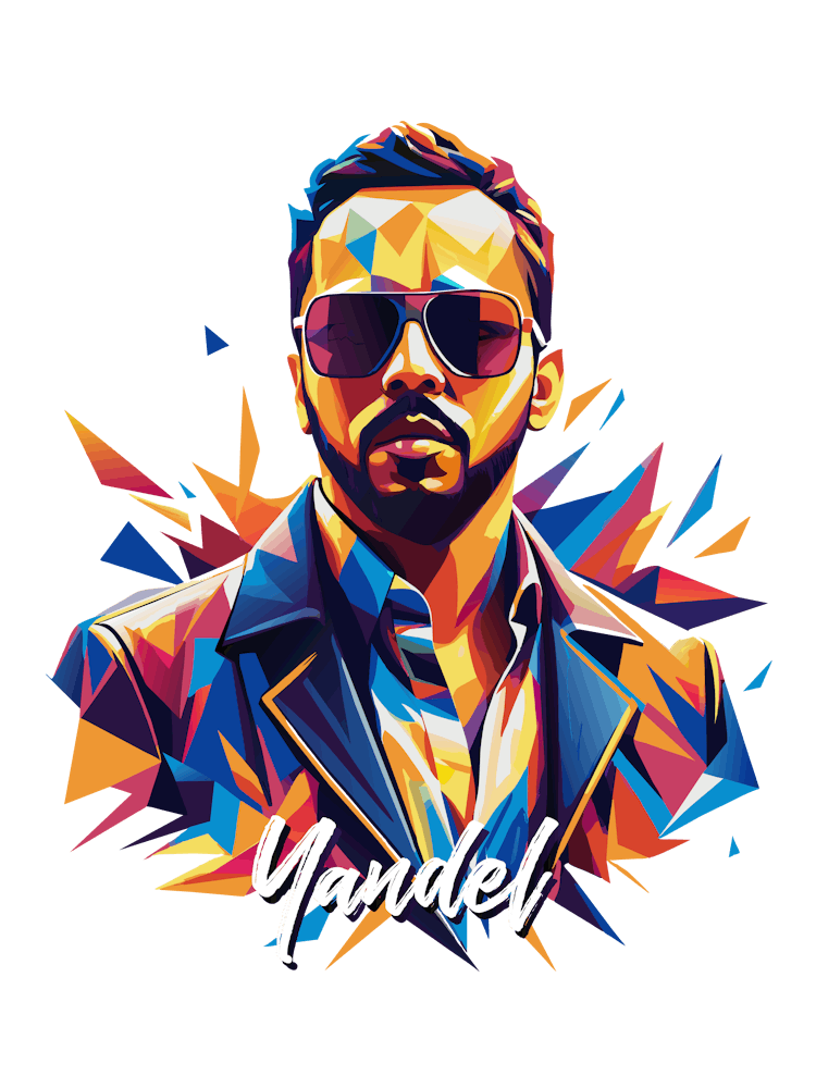 Yandel 01 Portrait Music Icon WPAP Pop Art Art Print by Vectorartnesia ...