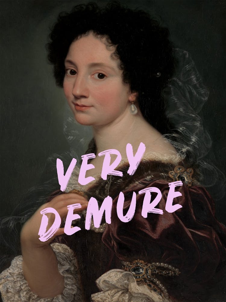 Very Demure Pink Lady Art Print by Grace Digital Art Co – Fy!