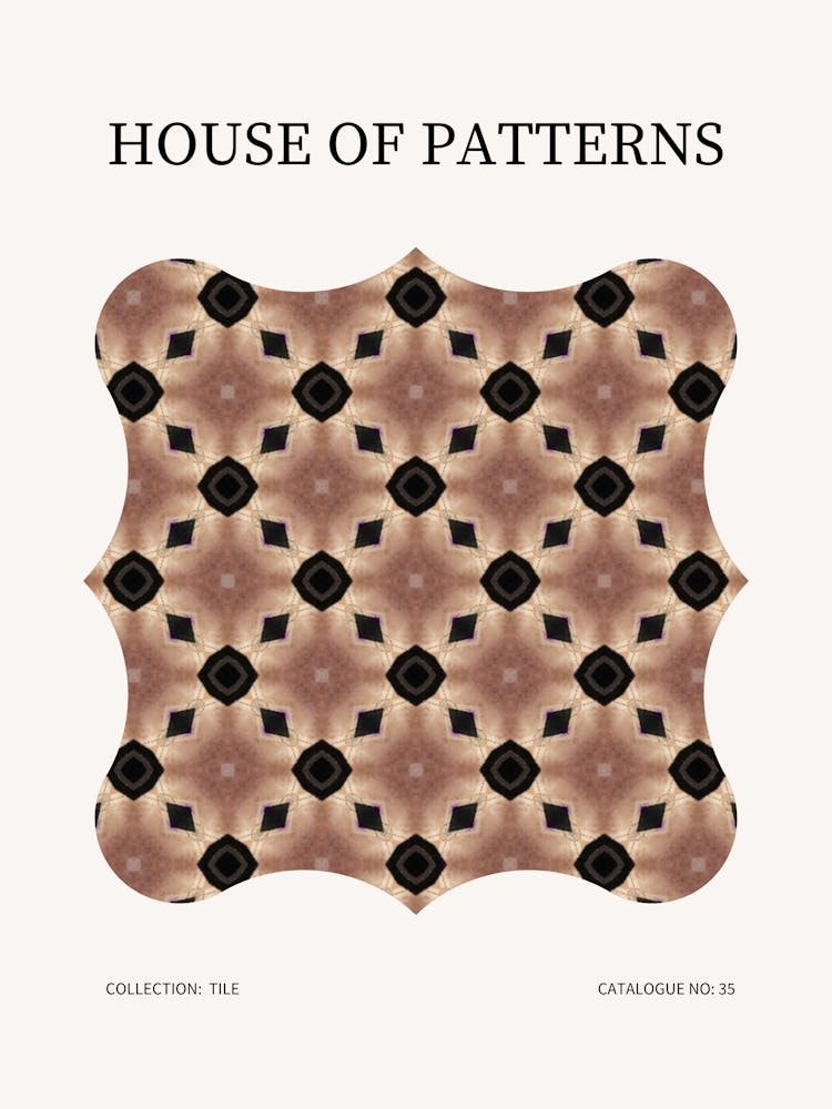 Tile Pattern Poster 36 Art Print by House of Patterns – Fy!