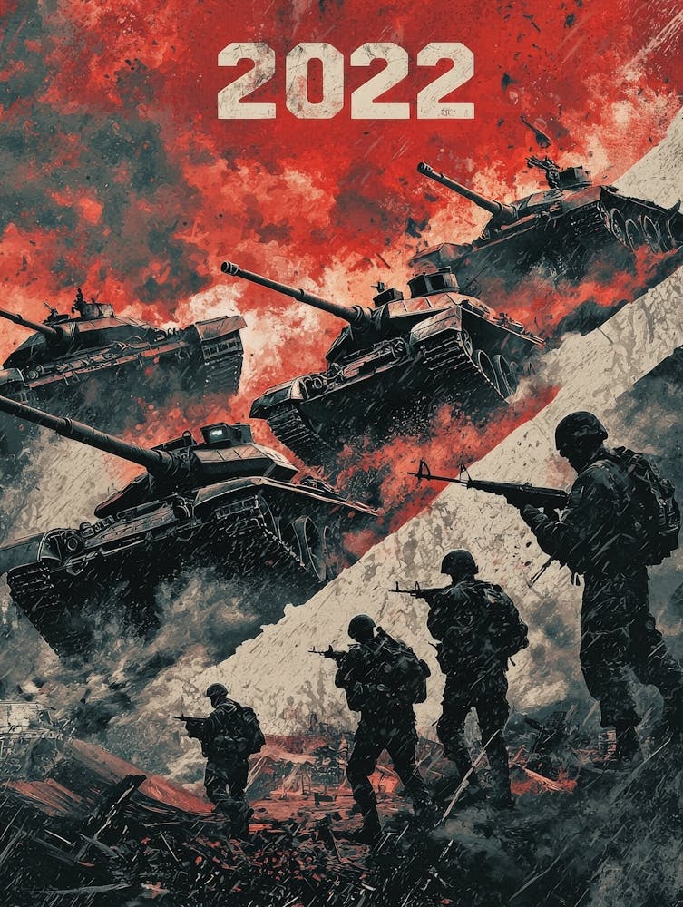 Aihrgdesign A Powerful Geopolitical Poster Marking The Start 18 Art ...