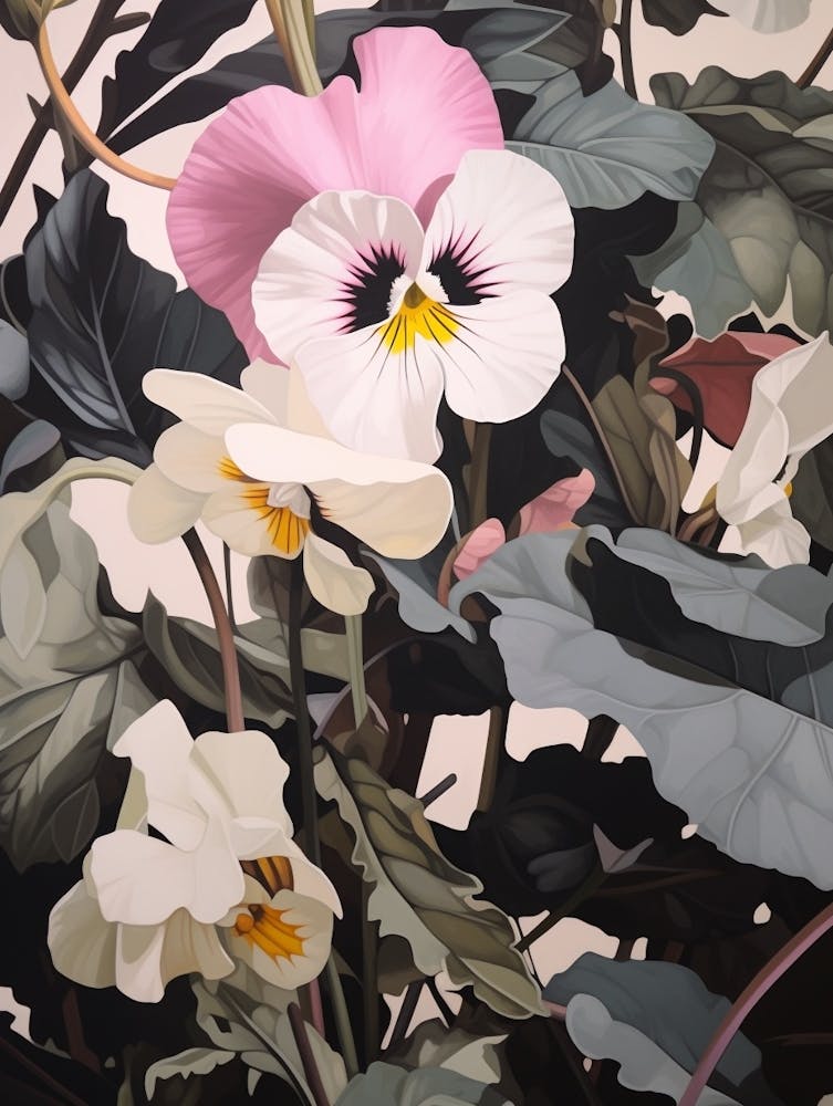 Flower Illustration Wild Pansy 2 Art Print by Botanic Studio – Fy!