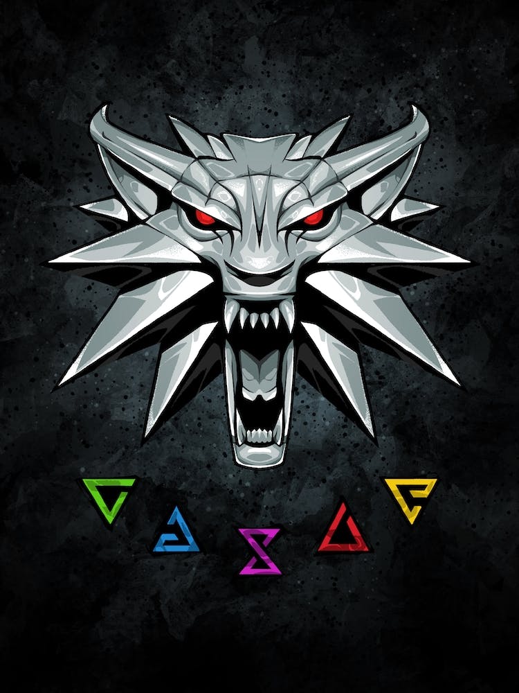 Witcher Sigil Symbol Art Print by Nikita Abakumov – Fy!