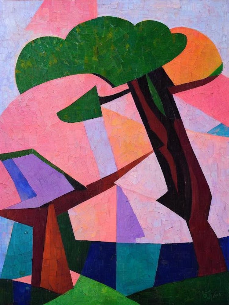 Horse Chestnut Tree Cubist Art Print by Arboreal Impressions – Fy!