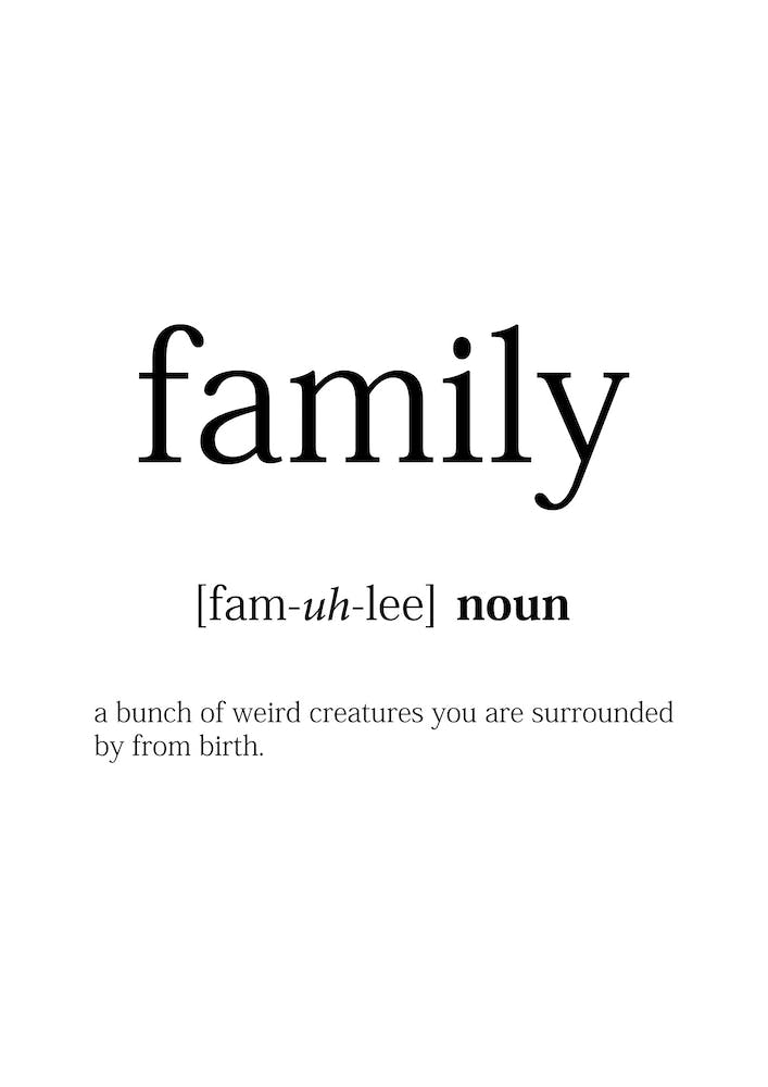 Family Meaning Art Print by Nestory UK – Fy!