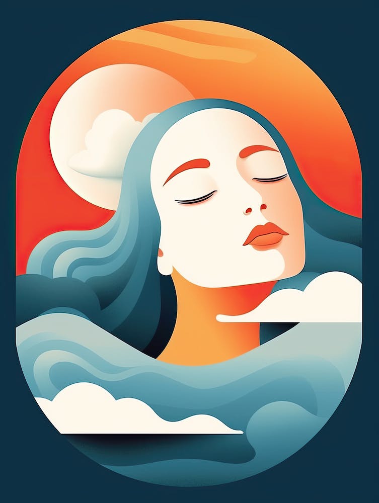 Unveiling Inner Strength: Minimalist Woman's Story Art Print by Art ...