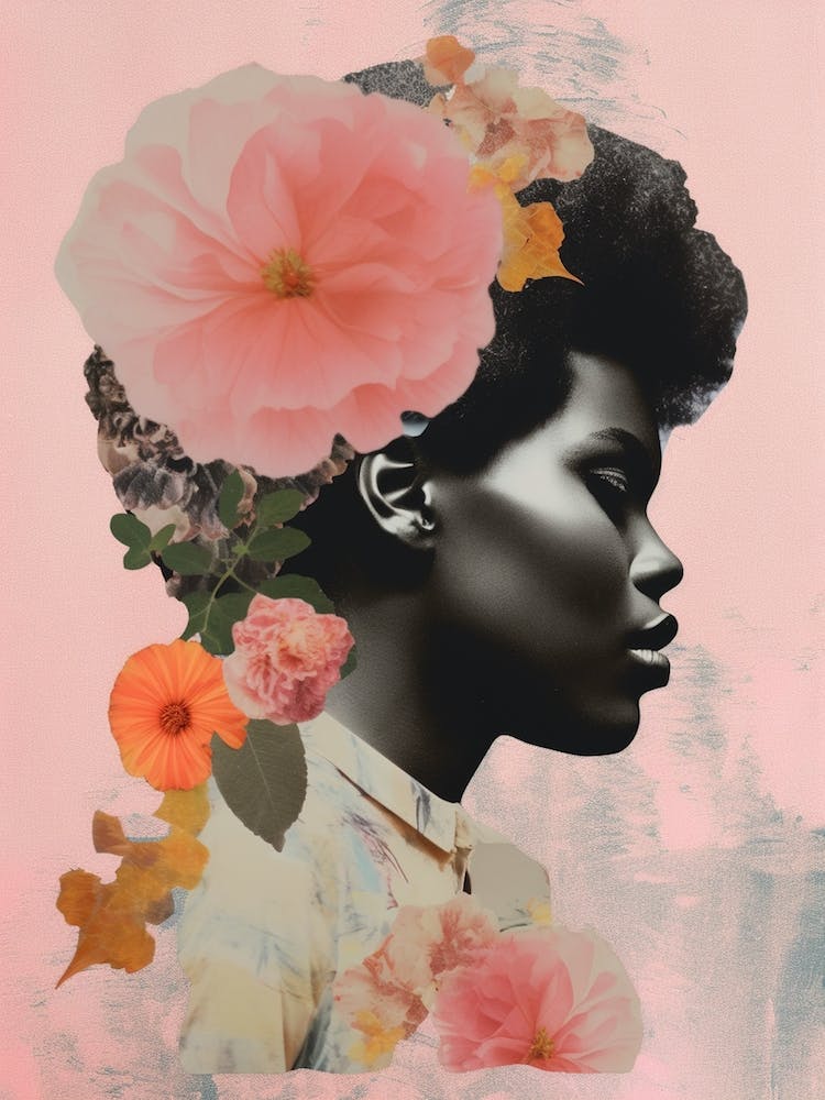 Afro Collage Portrait 20 Art Print by AfroFusion – Fy!