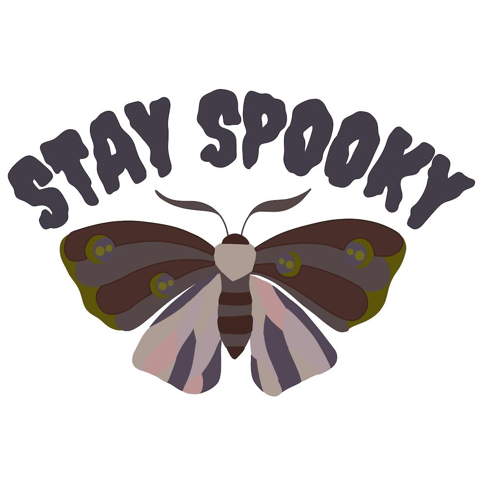 Stay spooky moth Art Print by Katerhi – Fy!
