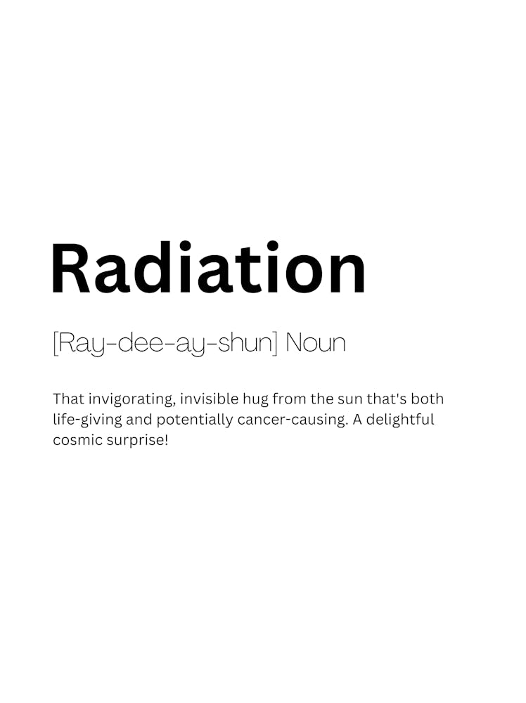 Radiation Definition Meaning Art Print by Kaigozen – Fy!