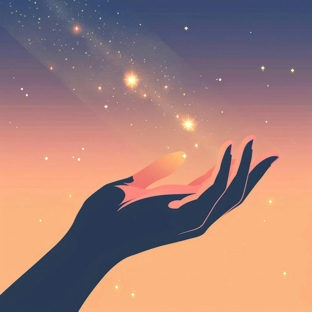 Hand Reaching For Star Art Print by Moving Clouds Art – Fy!