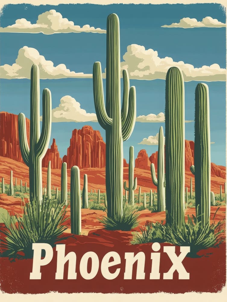 Aihrgdesign A Classic 1960s Travel Poster For Phoenix Showcas 7b379488 ...