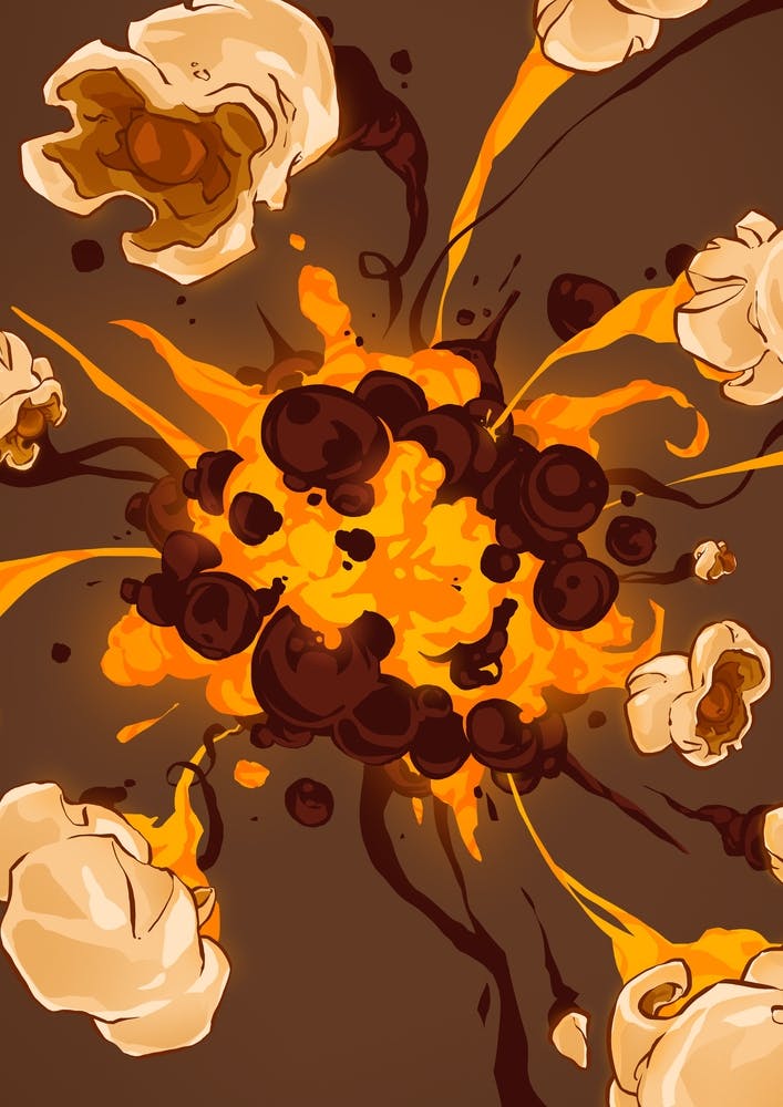 Popcorn Art Print by Barrie Jones – Fy!
