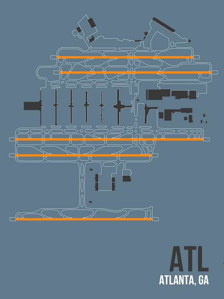 Atl Layout Art Print by 08 Left – Fy!