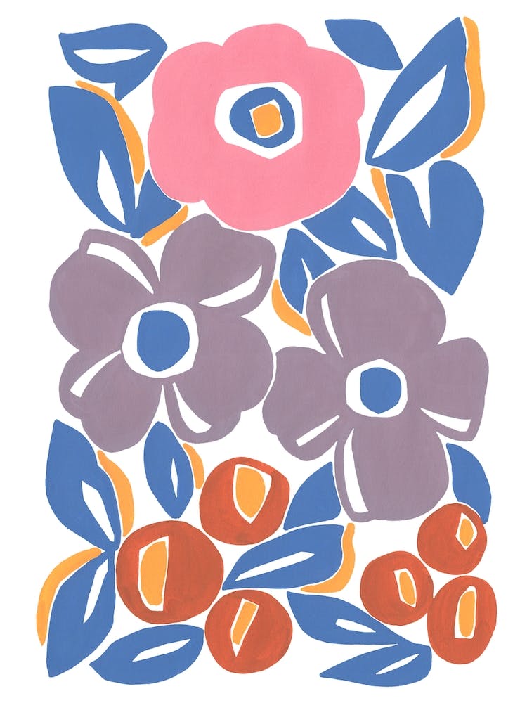 Fleur Goauche Flowers Art Print by Megan Carter – Fy!