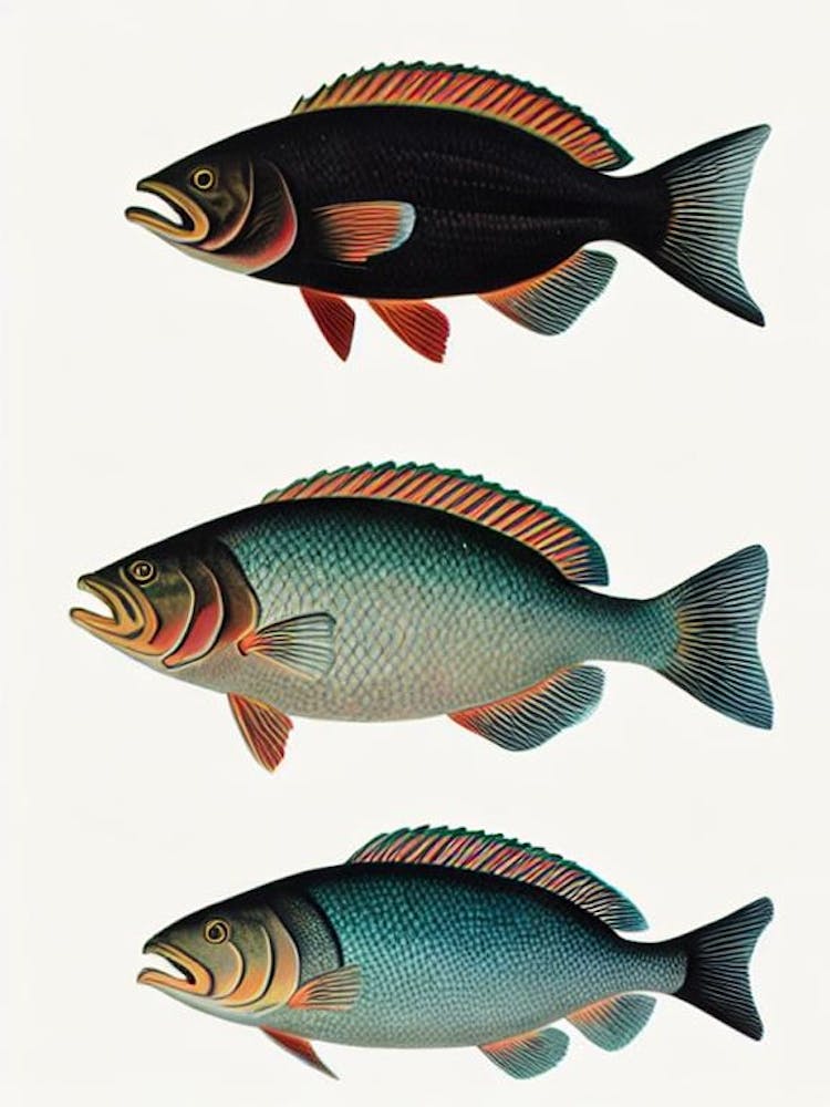 Grouper Vintage Poster Art Print by Sea Life Prints – Fy!