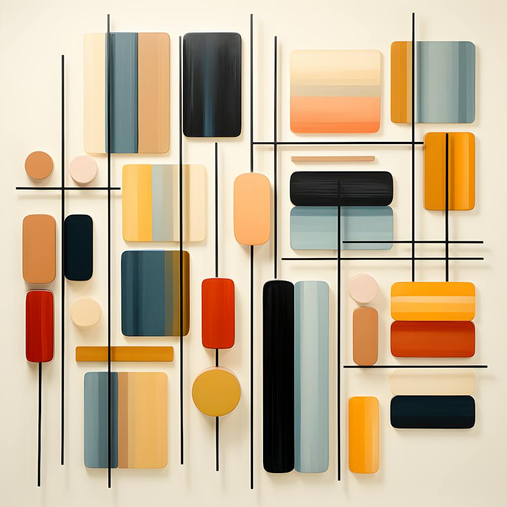 Elegant Whispers A Dance Of Lines Art Print by Gutyz Designs – Fy!