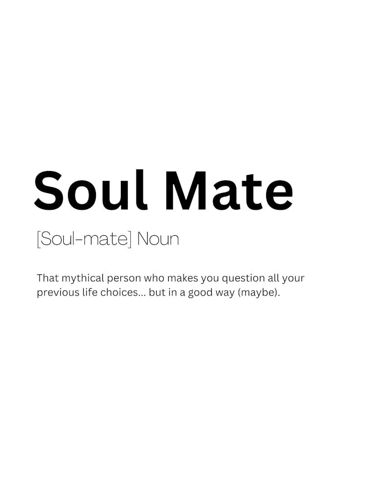 Soul Mate Definition Meaning Art Print by Kaigozen – Fy!