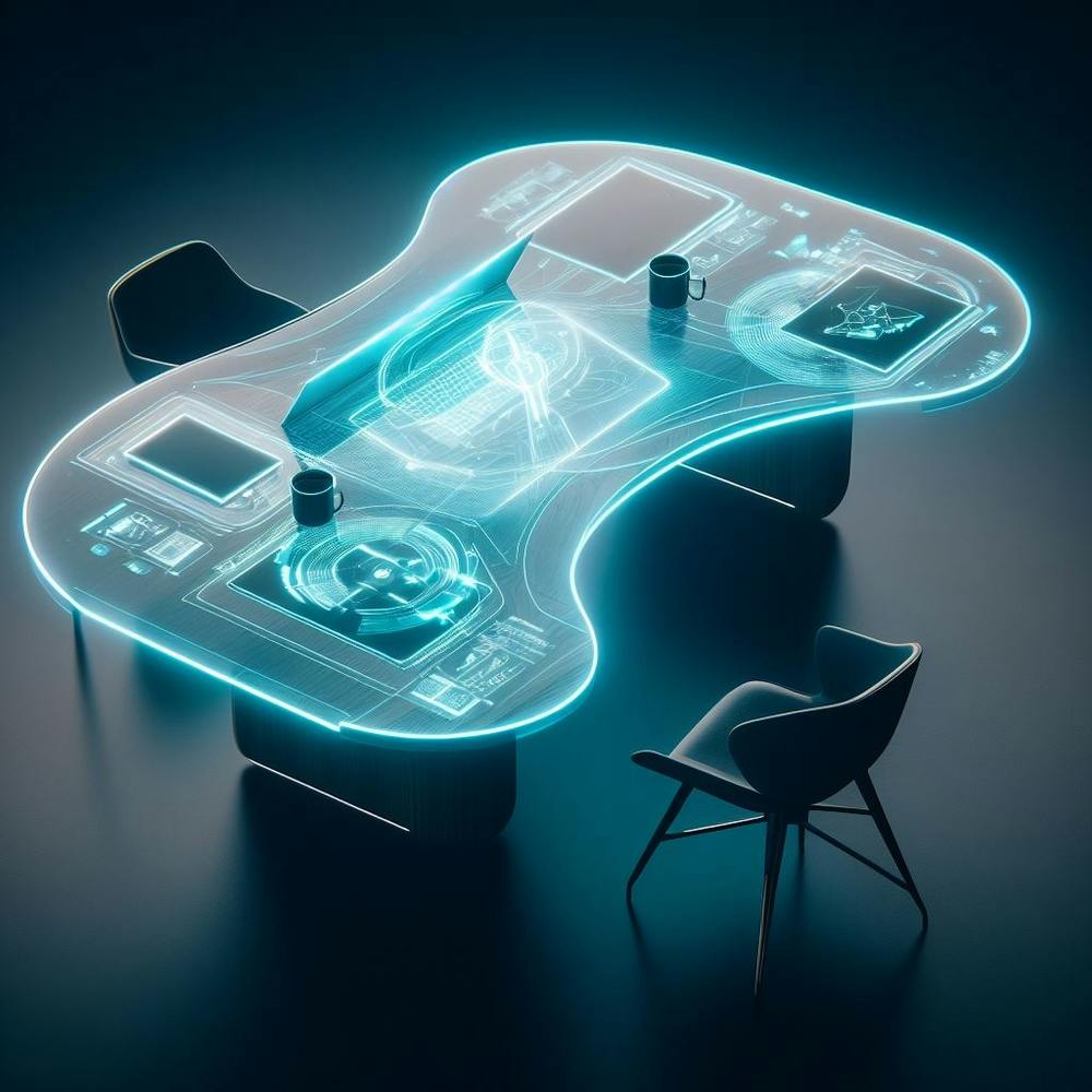 Futuristic Table 1 Art Print by DealiozBox – Fy!