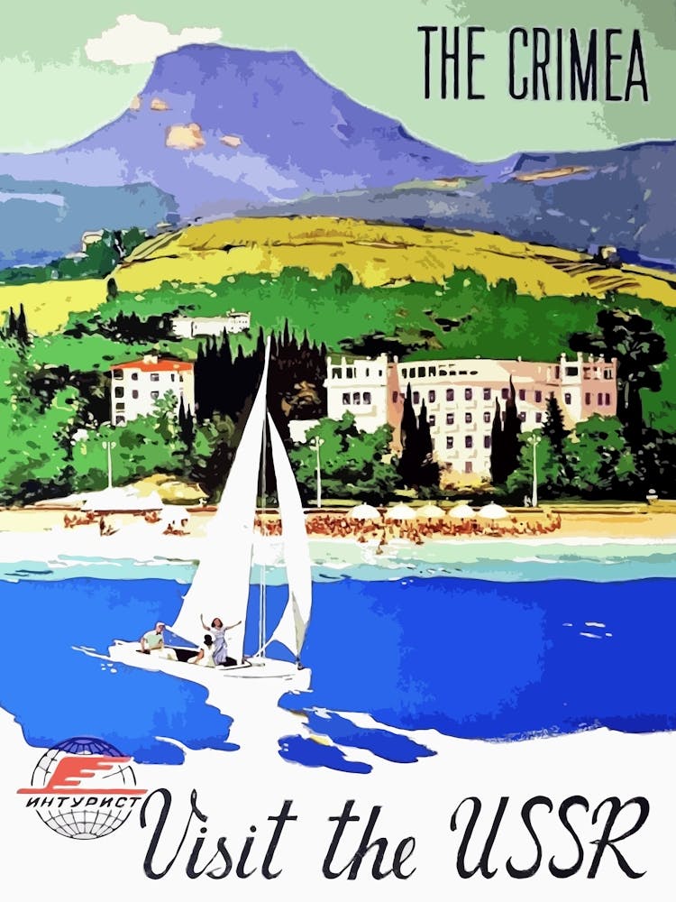 Crimea, Visit USSR Art Print by Vintage Spirit – Fy!