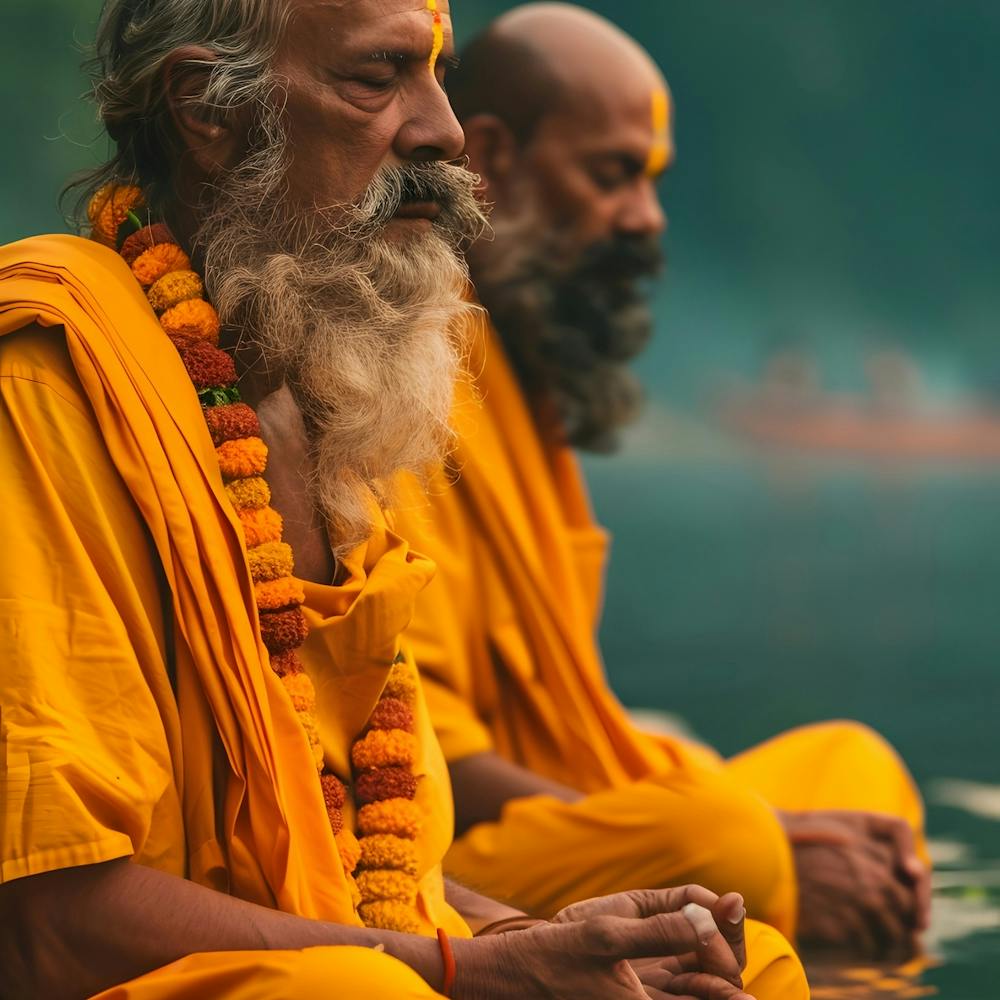 Indian Hinduism Monks Art Print by ThatWorksMedia – Fy!