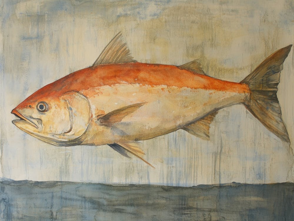 Orange Snapper Art Print by AnikArts – Fy!