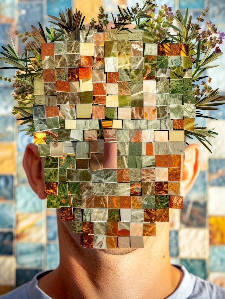 Mosaic Man Art Print by Moving Clouds Art – Fy!