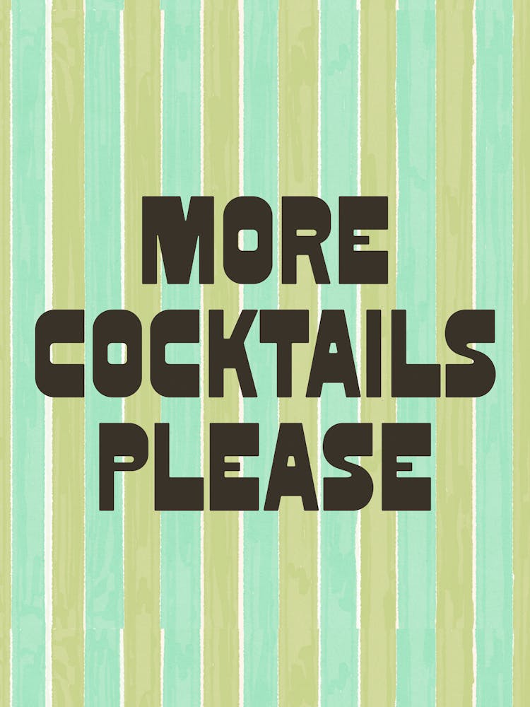 More Cocktails Please! Retro Mod Style Bar or Kitchen Design 2 Art ...